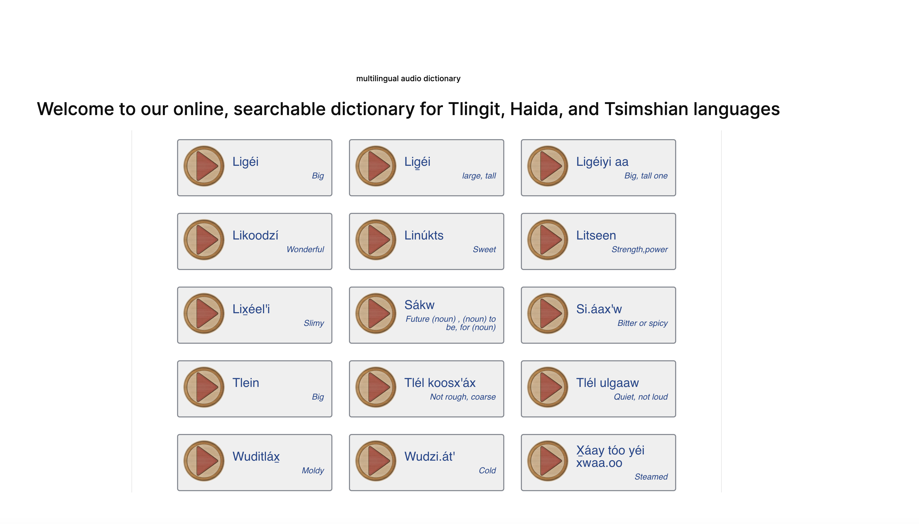 Sealaska launches multilingual dictionary with audio of Lingít, Xaad ...