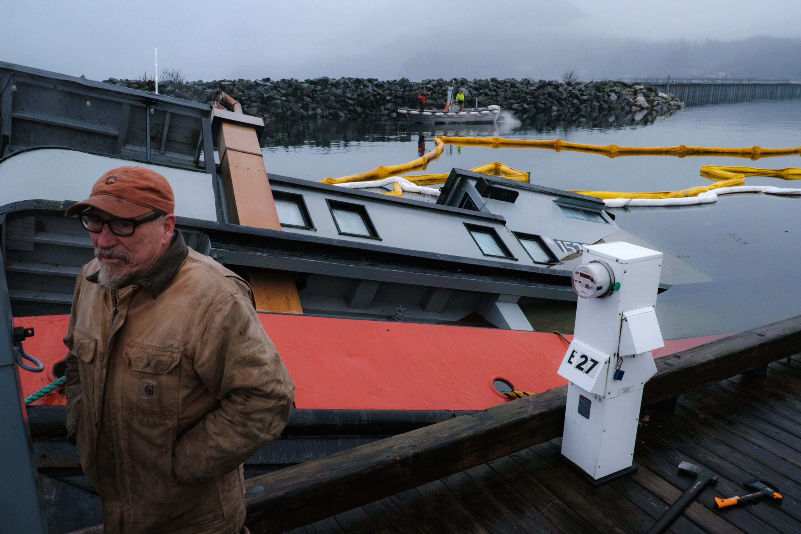 Uncertain future for 81-foot tender that sank in the small boat harbor ...